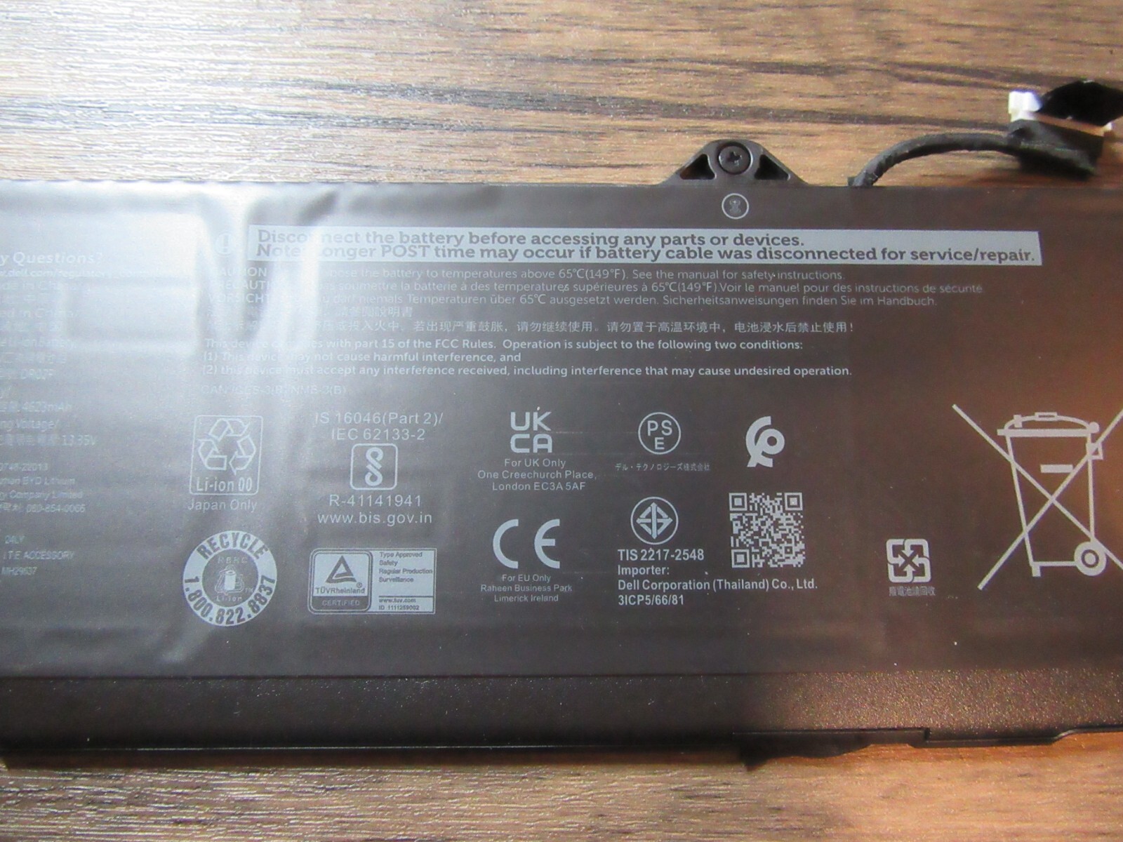 Dell Latitude 5440 Genuine Laptop Battery 54Wh, 11.4V, 4623mAh, #DR02P ...