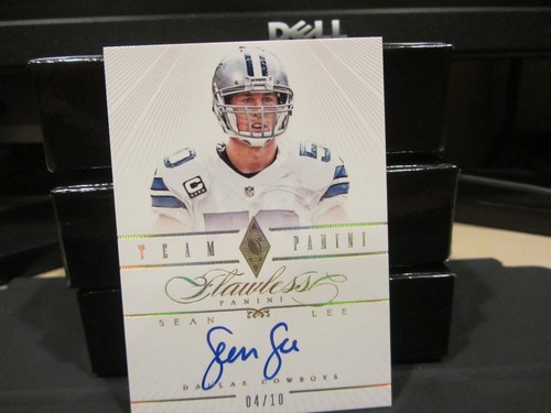 Panini Flawless Gold On Card Autograph Cowboys Sean Lee 04/10 2014 | eBay