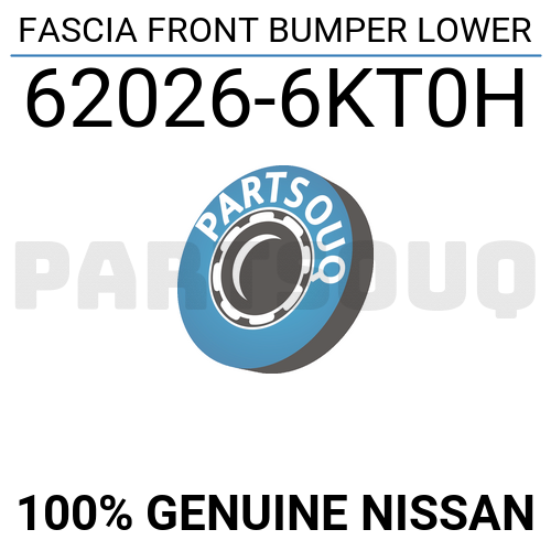 620266KT0H Genuine Nissan FASCIA FRONT BUMPER LOWER 62026-6KT0H | eBay