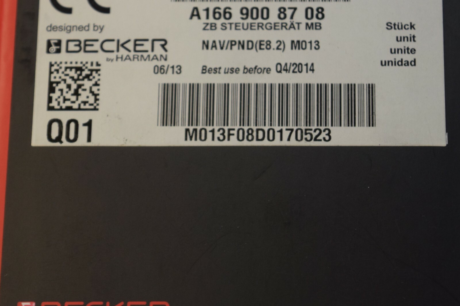 GENUINE MERCEDES BENZ BECKER SAT NAV NAVIGATION MAP PILOT A1669008708 ...