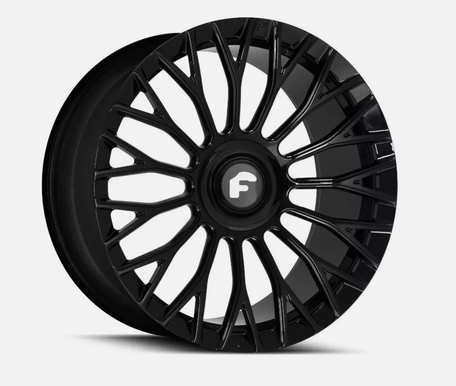 4pcs Set BLACK CHROME Forgiato Floating Center Caps Forgiato XL Hubcap ...