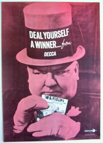 W.C. FIELDS 1969 vintage POSTER ADVERT VOICE TRACKS FROM HIS GREATEST ...