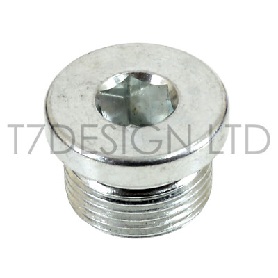 M22 x 1.5 Blanking Plug BZP Steel with O-Ring Allen Key Head | eBay UK