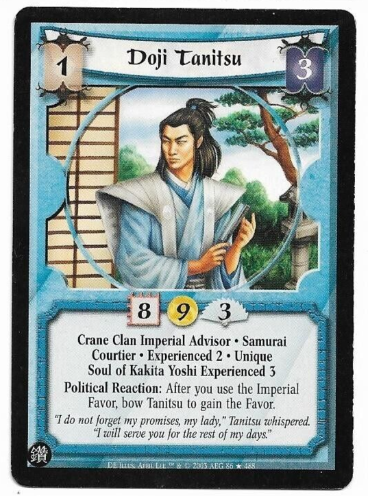 L5R: *DOJI TANITSU (EXP 2)* - Diamond Edition - Legend of the Five ...