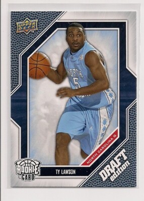 2009-10 TY LAWSON UD DRAFT #43 ROOKIE DENVER NUGGETS NORTH CAROLINA TAR ...