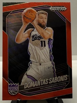 Domantas Sabonis 2024-25 Panini Prizm Black Ruby Wave #109 Basketball ...