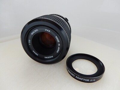 Phoenix Macro 100mm f3.5 Olympus OM Mount Lens w/1:1 Adapter For SLR ...