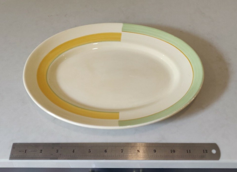 Rare Original Clarice Cliff Bizarre Art Deco Serving Platter approx 12 ...