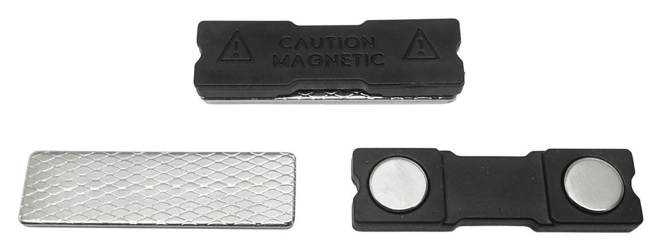 10 Set Magnetic ID Badge Attachment Name Tag Magnet Holder with ...