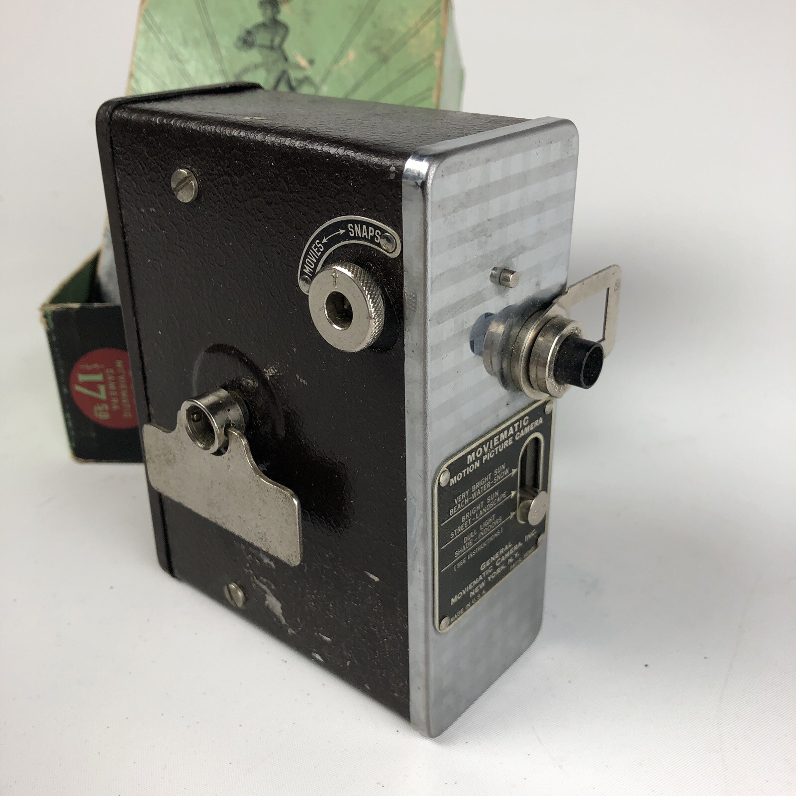 Vintage Moviematic Motion Picture Camera - 3 In 1 With Box! Still Winds ...