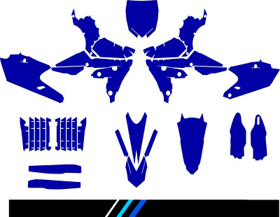 Vector Template Yamaha YZF 250 2014 a 2018 YZF 450 a 2014 2017 ...
