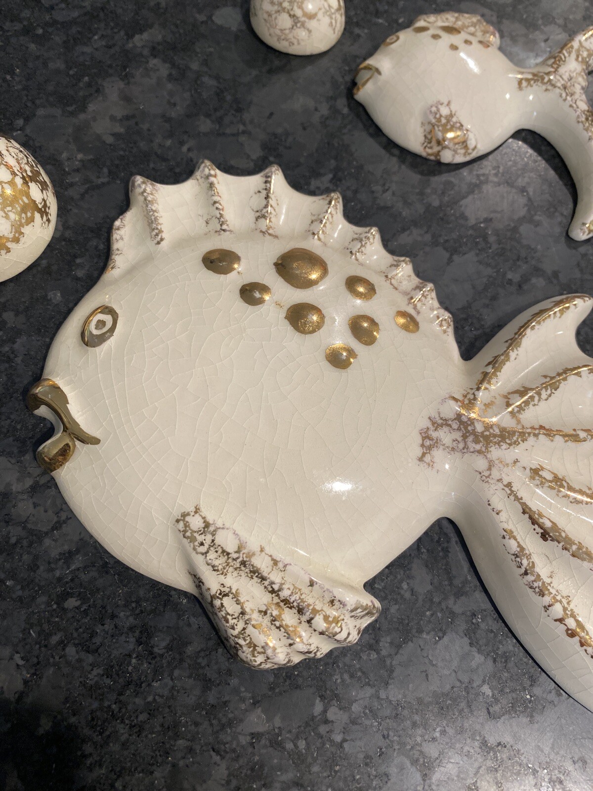 Vintage Mid Century Chalkware Fish And Mermaid | eBay