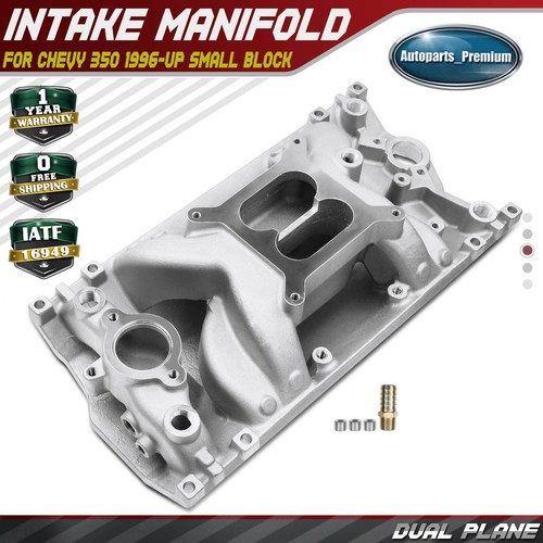 Small Block Dual Plane Intake Manifold for Chevy SBC Vortec V8 283 307 ...