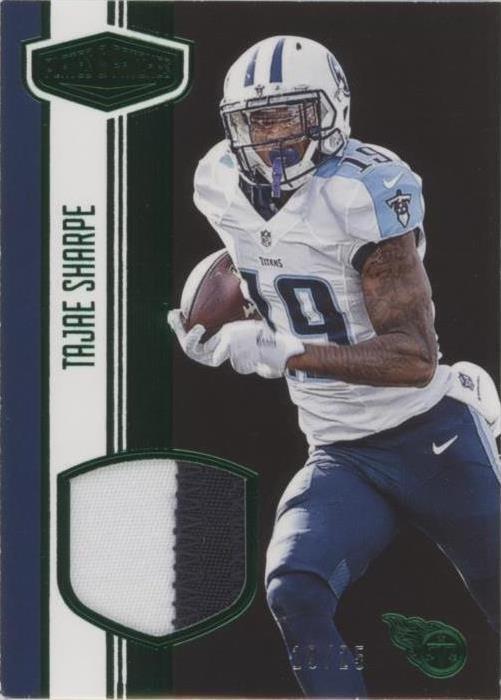 2016 Panini Plates & Patches - Rookie Materials Tajae Sharpe #RM-TS ...