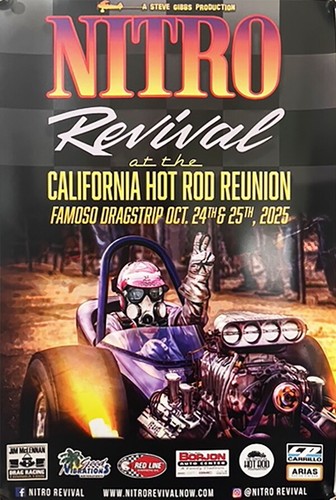 VRHTF NHRA NITRO REVIVAL 2025 VERY BEAUTIFUL 2025 BAKERSFIELD POSTER 12 ...