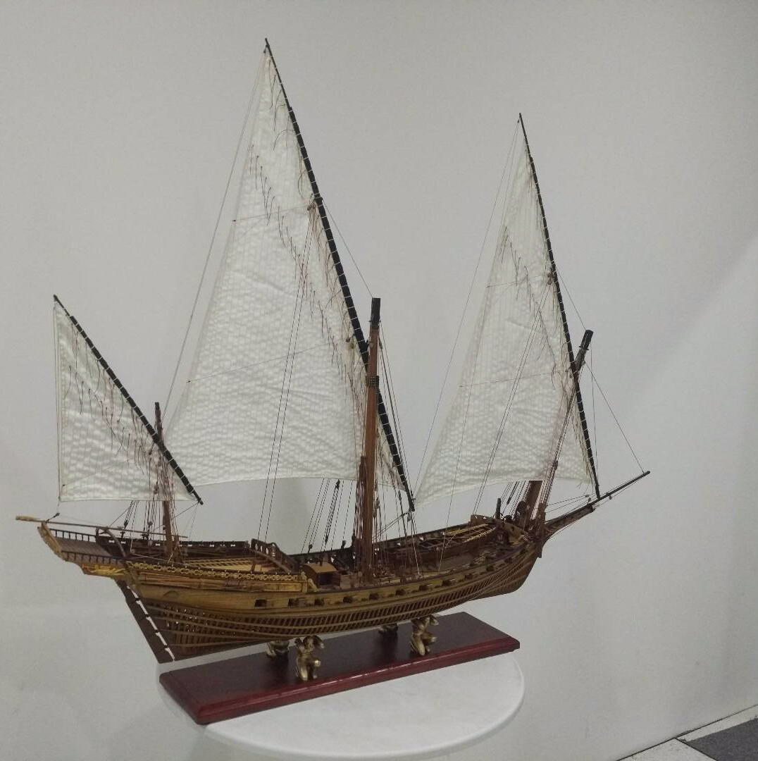 Xebec Model Ship France 1750 Bernard FROLICH Le Requin