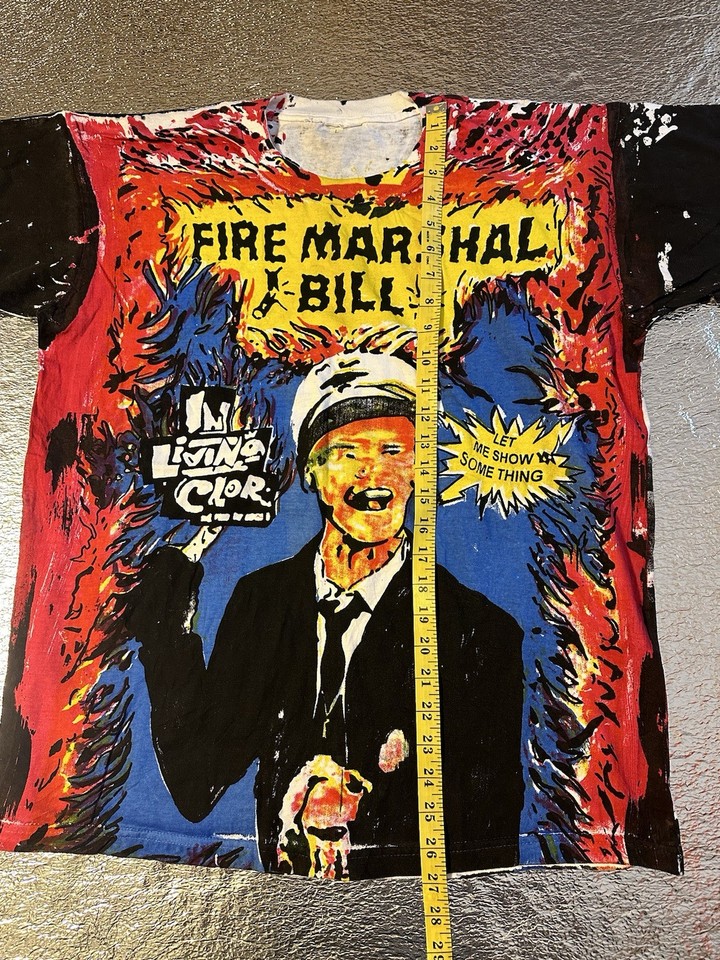 Vintage Fire Marshall Bill Reprint In Living Color 90s Comedy Size L ...