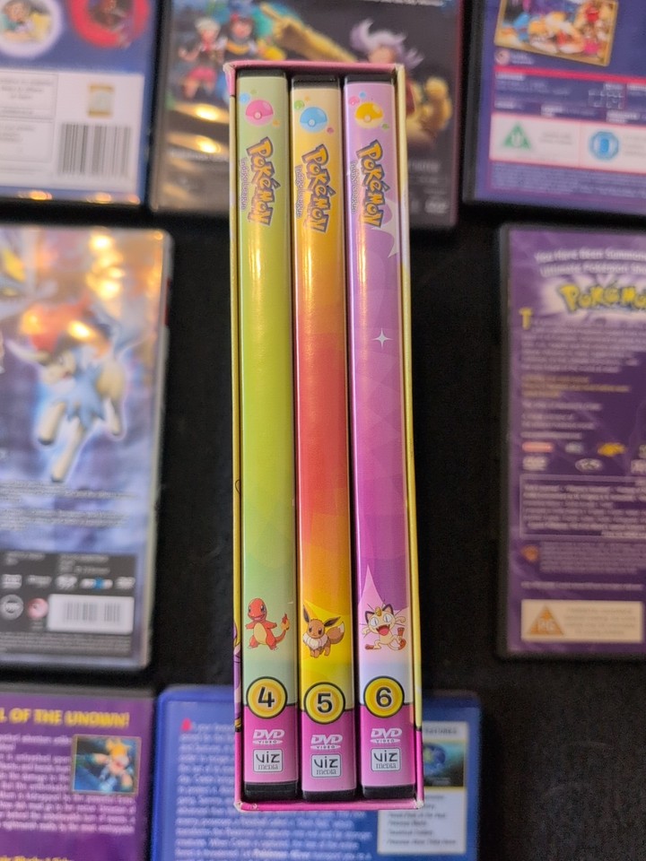 9 Pokémon Movie DVDs bundle + 1 Indigo League Box Set | eBay UK