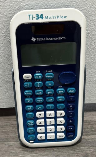 Texas Instruments TI-34 MultiView Solar Scientific Calculator With Slide Case | eBay