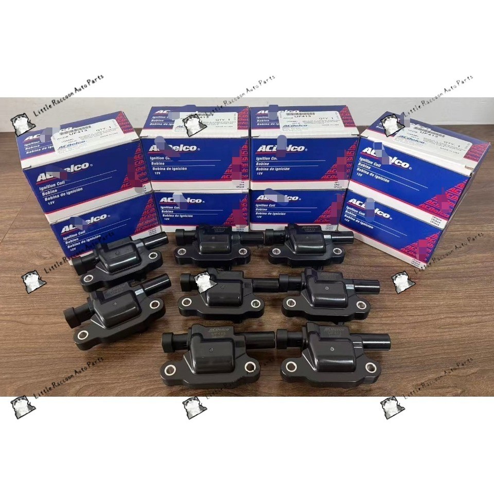 8 Pack OEM AcDelco Ignition Coil & 41-110 Spark Plug & 9748HH Wire for ...