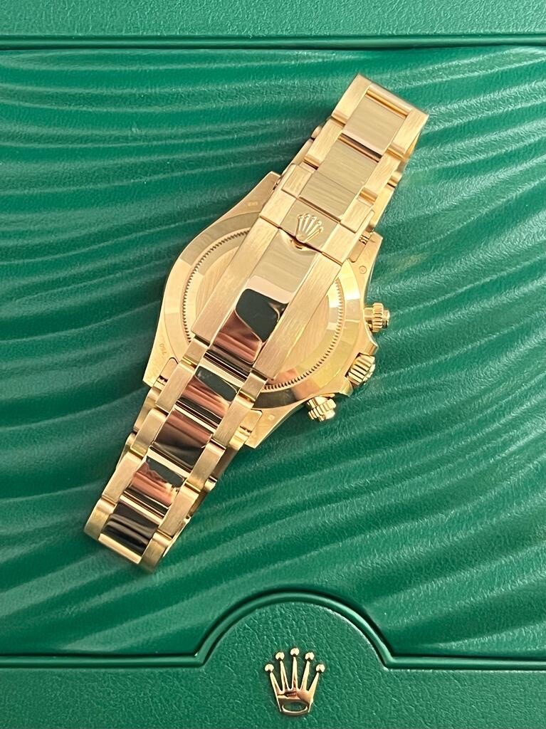 ROLEX Daytona “John Mayor” 18k Yellow Gold 116508 Green Dial Box ...