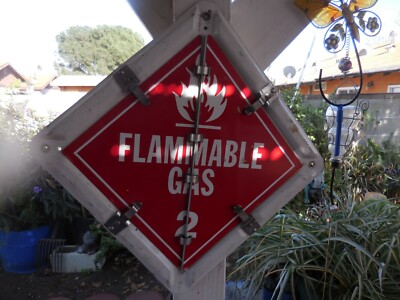 Vintage Flammable Gas 2/Non-Flammable Gas 2 /Oxygen 2/ Inhalation Gas 2 ...