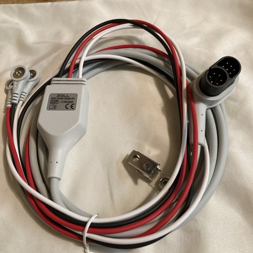 Zoll 3-lead ECG Cable 8300-0800-01 For Propaq MD Monitor Low Profile ...