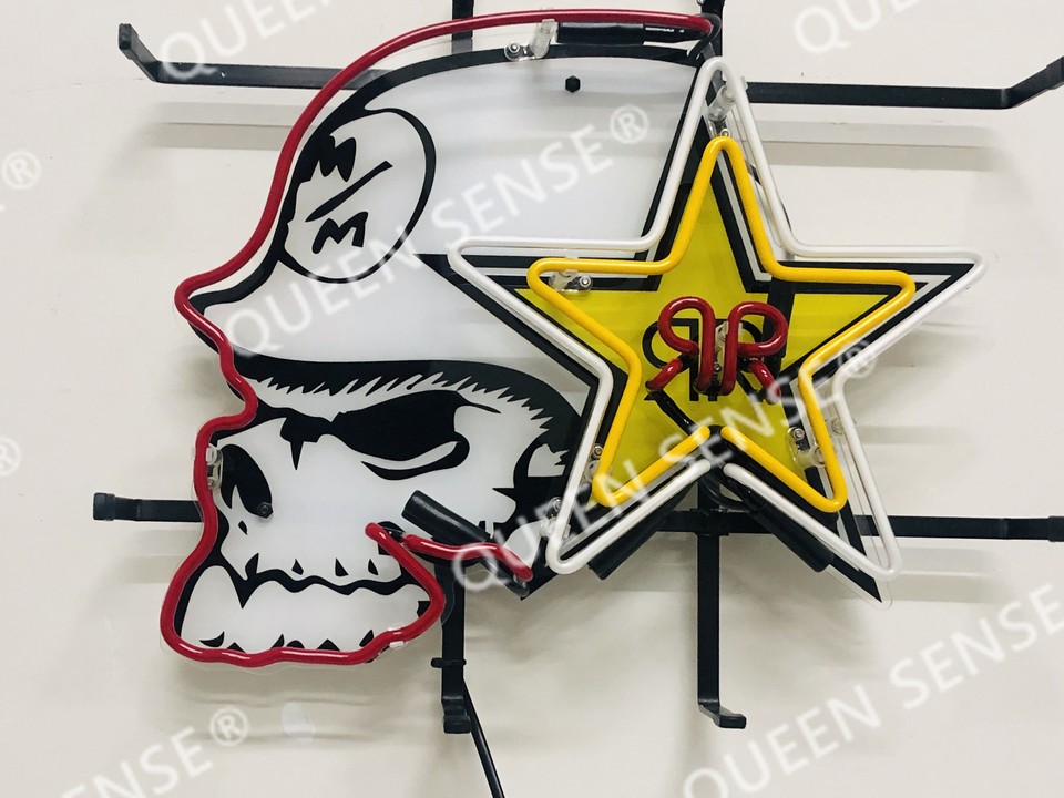 Rockstar Energy Drink Star 20"x16" Neon Lamp Light Sign With HD Vivid ...