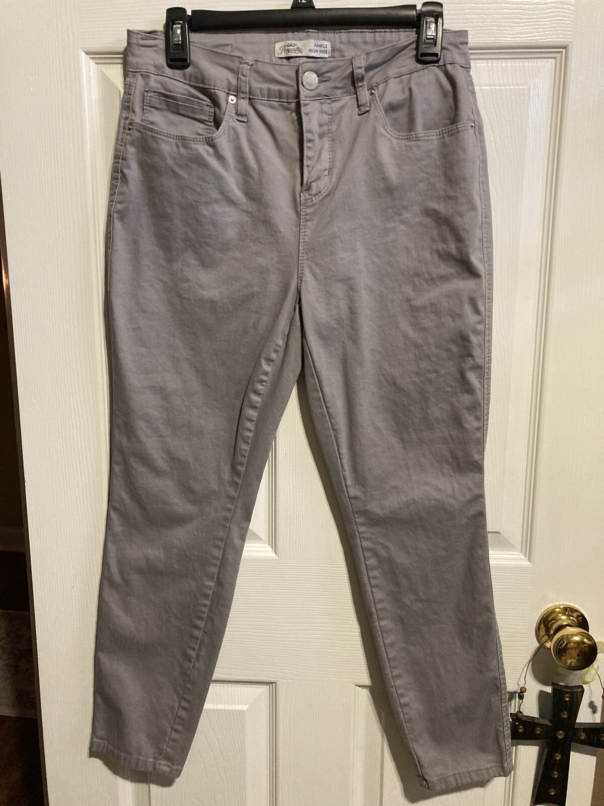 Royalty For Me Jeans Womens Size 10 High Rise Ankle Stretch Skinny Gray ...