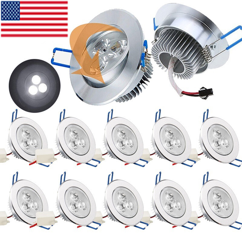 Recessed Ceiling Halogen Parts Square Recessed Light Frame For GU10 Or