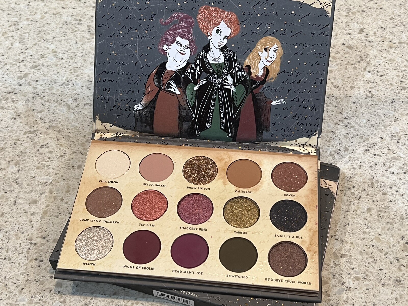 ColourPop Hocus Pocus Gather Round Sisters Around Eye Shadow Palette ...