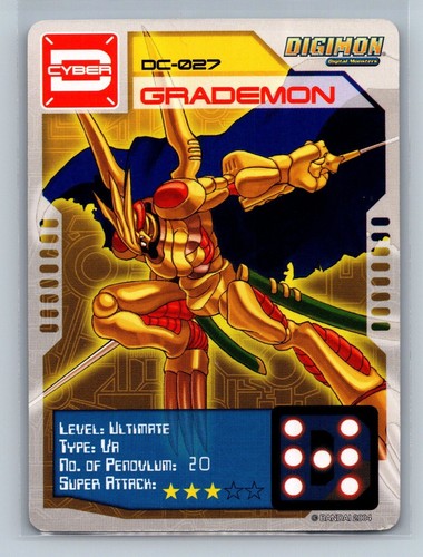 Digimon D-CYBER - Grademon DC-027 - Mega Card Bandai Digi Battle ...