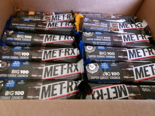 48 MET-Rx BIG 100 Protein Bars - 2 Flavors - Super Cookie Crunch+ READ ...