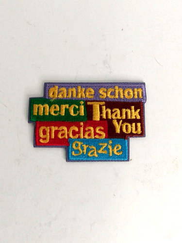 GSA Girl Scout Thank You Patch In 5 Languages | eBay