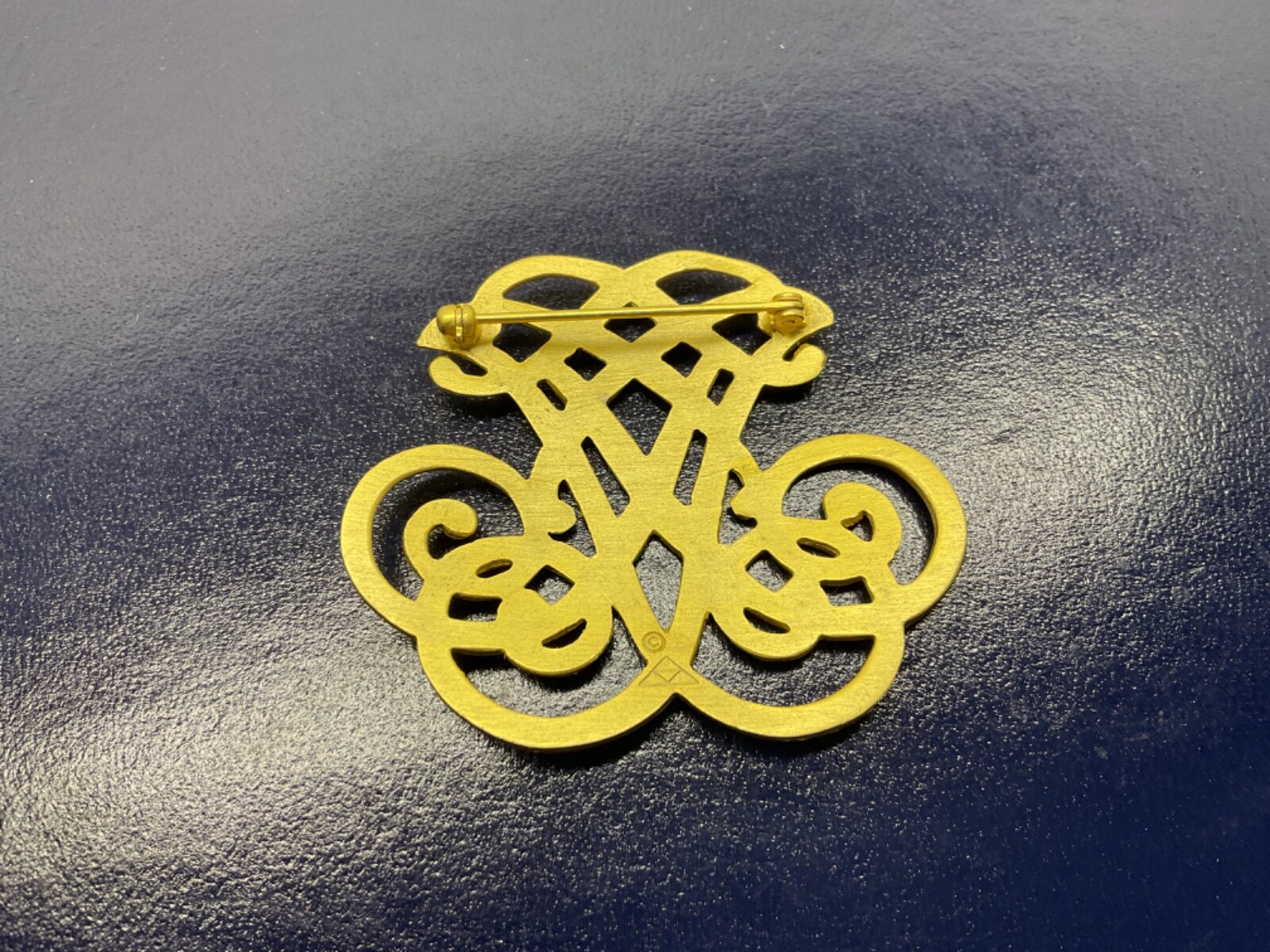 RARE! VTG Matte Gold Museum Reproduction THOMAS JEFFERSON Monogram ...