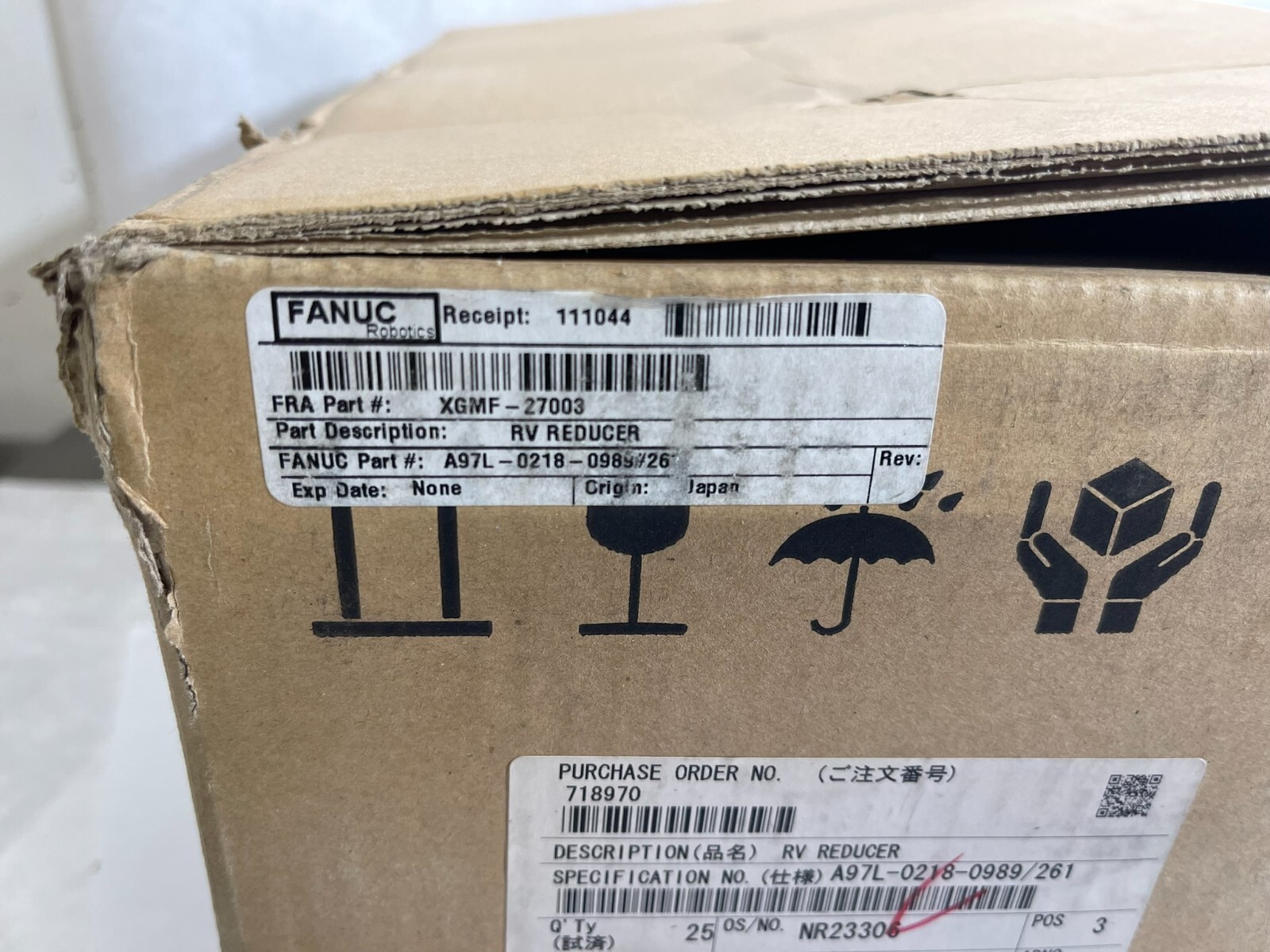 Fanuc Nabtesco Precision Reduction Gear RV Axis Reducer A97L-0218-0989/ ...