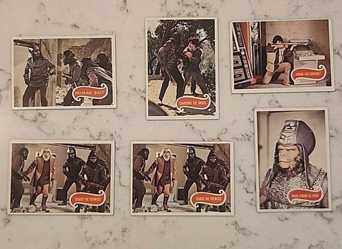 Planet of The Apes (1967) Trading Cards Lot of 6 Classic Scenes | eBay