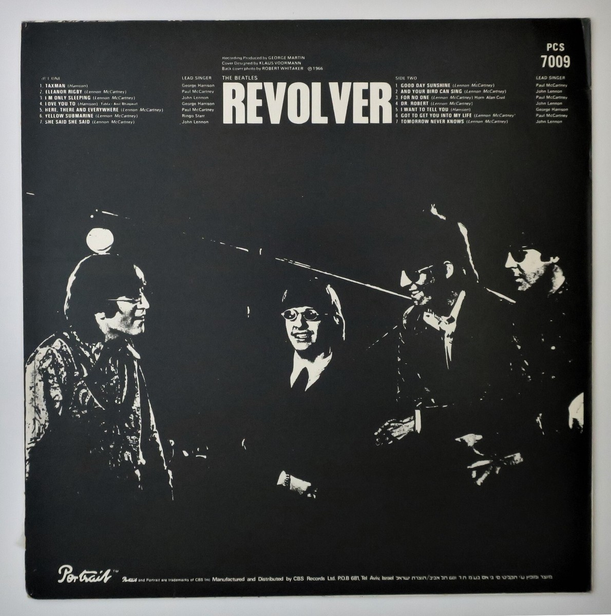 Revolver Beatles Back Cover