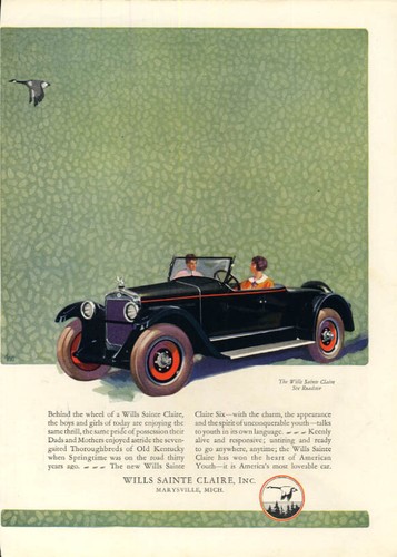 The boys & girls of today are enjoying the Wills Sainta Claire Roadster ...