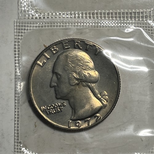 1972 P and D Washington Quarters from Mint Set Uncirculated in Original ...