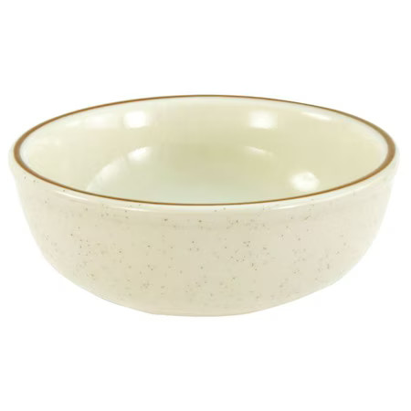 CRESTWARE SC34 Nappie Bowl, 15 oz., Ceramic Brown Speckled w/Double ...