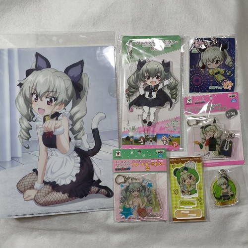 Girls und Panzer Anchovy 7 piece Acrylic Stand Keychain Garupan Anzio ...