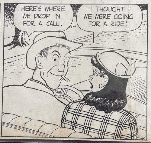 Gasoline Alley Original Comic Strip Art Sunday November 16, 1947 Frank ...