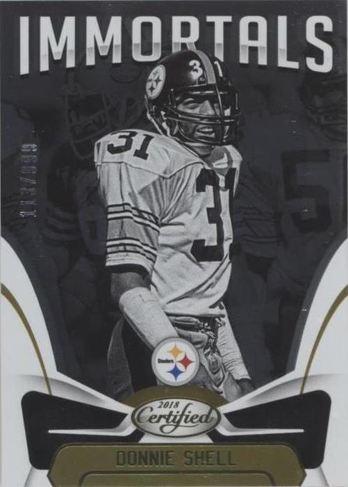 2018 Panini Certified - Immortals Donnie Shell #116 /999 for sale ...