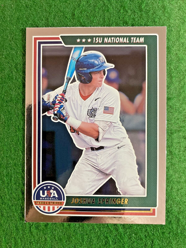 2022 Panini Stars & Stripes #85 RC Chrome Joshua Springer USA National ...