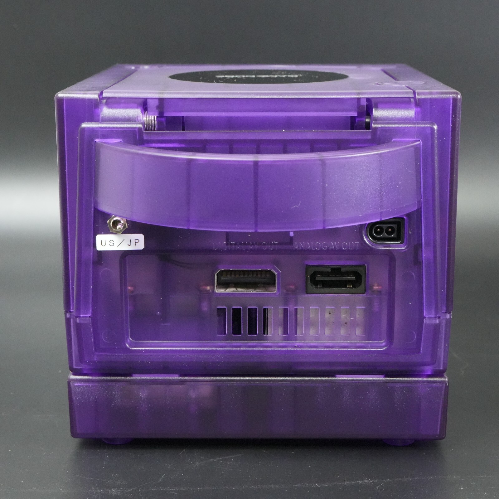Nintendo GameCube Clear Purple Shell NTSC U-C/J Region Switch Mod w/GB ...