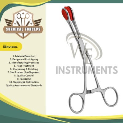 Collins Tongue Seizing Forceps 6.75", 25mm Jaws for Secure Tongue ...