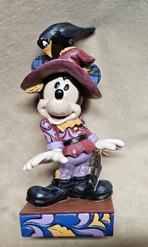New Jim Shore Disney Traditions Scaredy Crow Scarecrow Mickey Mouse ...