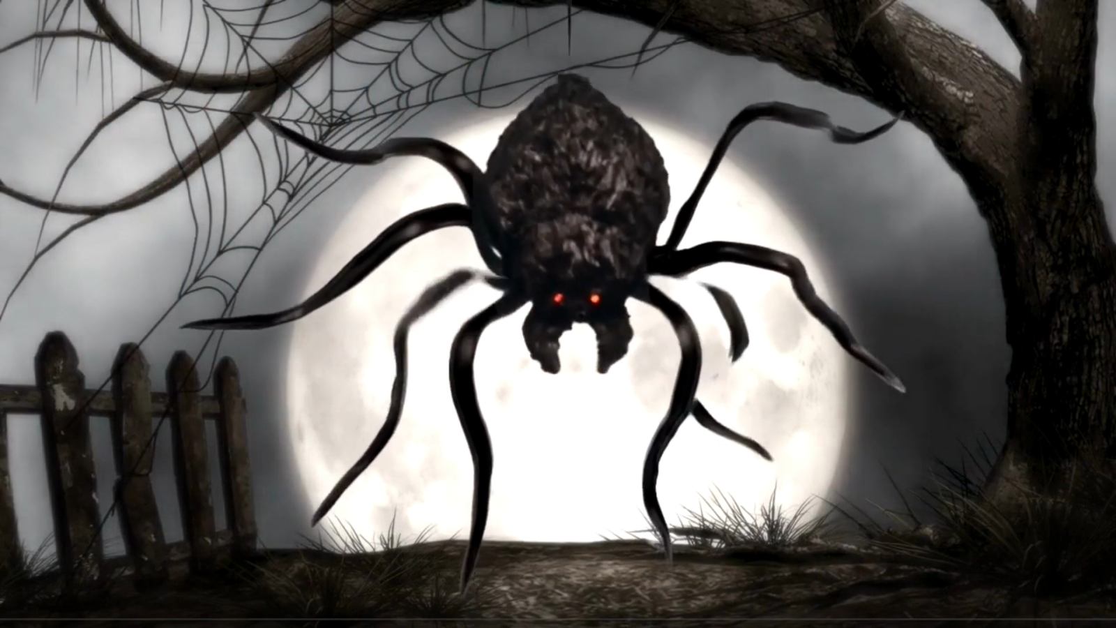 Hanging Shaking Spider Animated Halloween Animatronic Red Eyes Posable ...