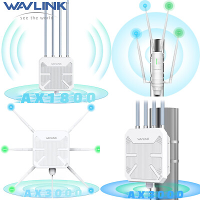 WiFi6 Outdoor WiFi Extender/Mesh Router/AP/Repeater Dual Band Signal ...